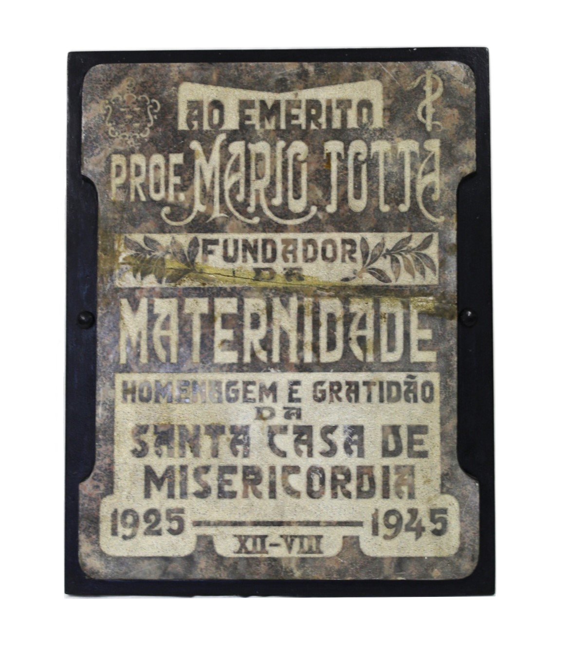 Homenagem da Santa Casa ao Dr. Mario Totta – Museu CHC